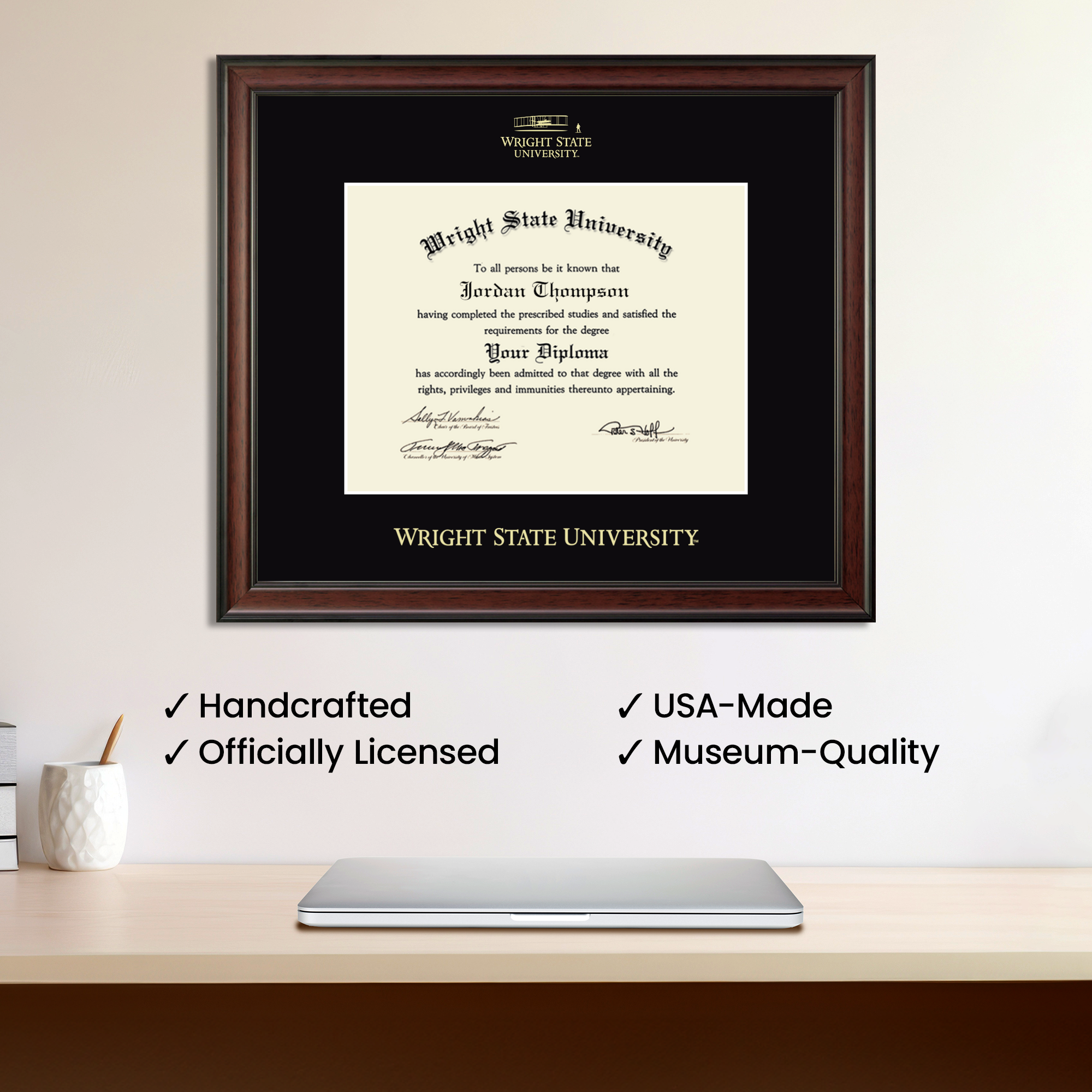 Wright State University Diploma Custom Diploma Frames & Certificate