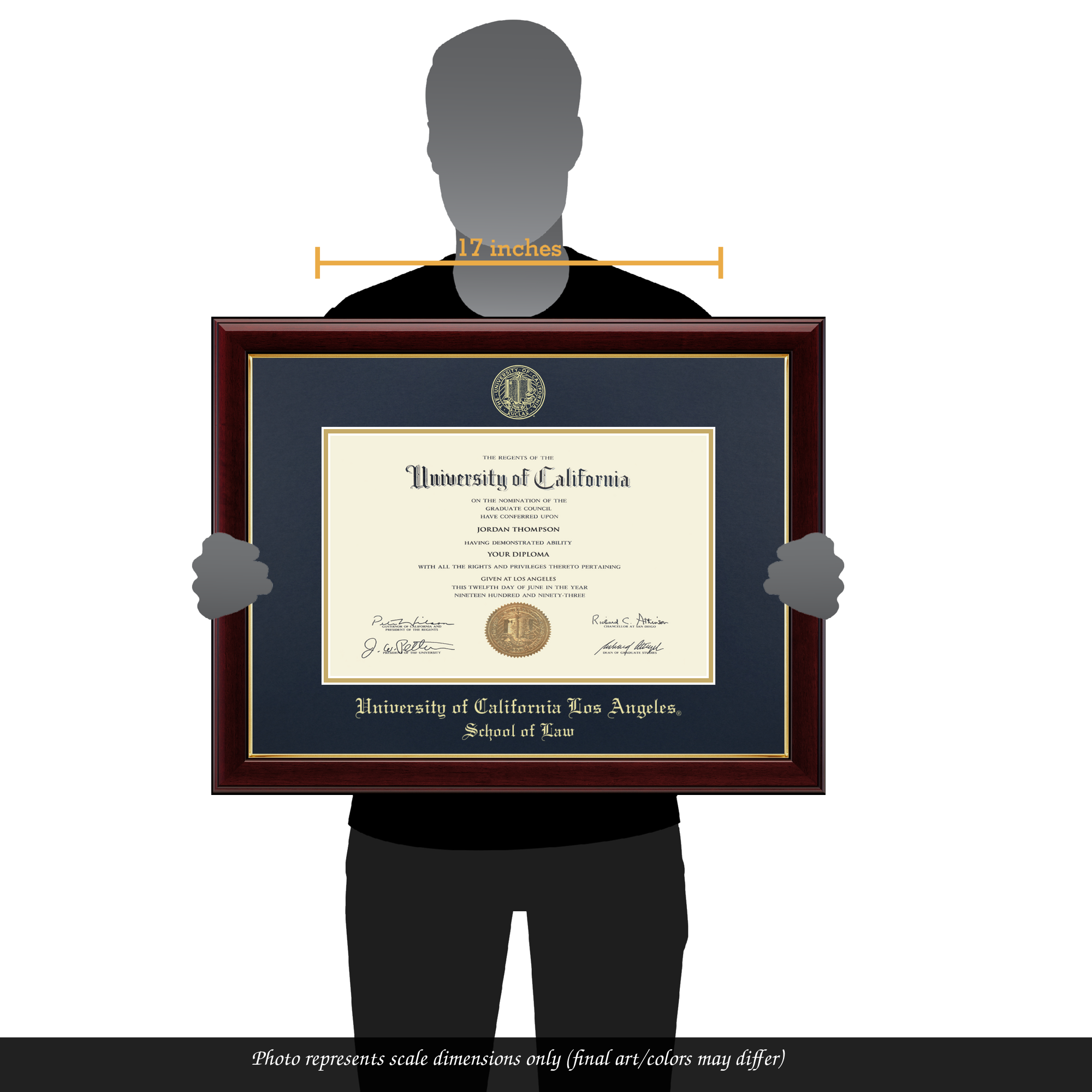 Ucla Diploma Size